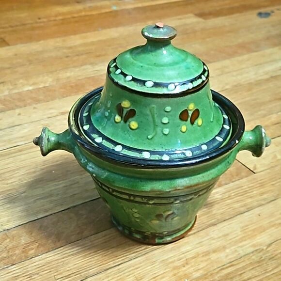 Vintage | Art | Vintage Mcm 5s French Pottery Vessel Lagrange Green ...